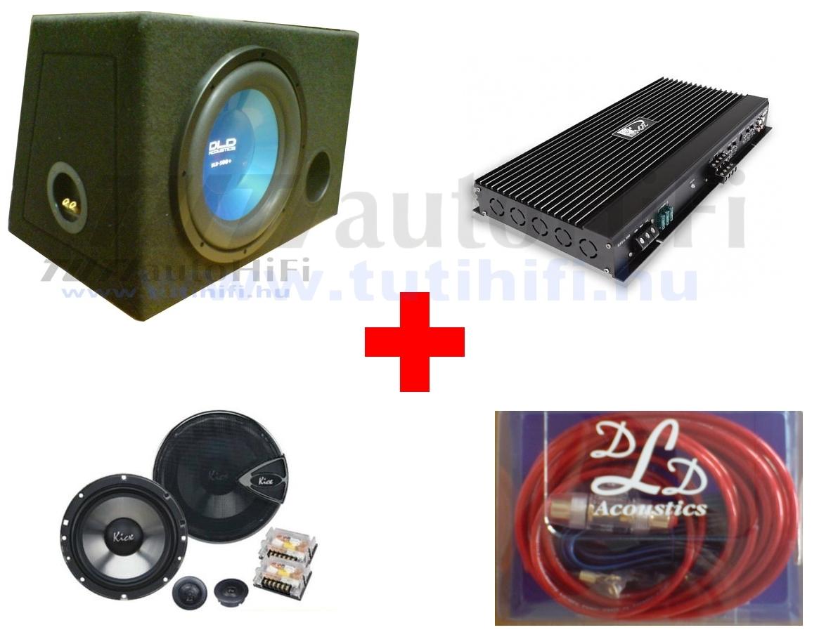 500+ DLD szubláda,Kicx RTS 4.100 erősítő,Kicx ICQ 6.2,DLD kábelszett - Tutihifi.hu